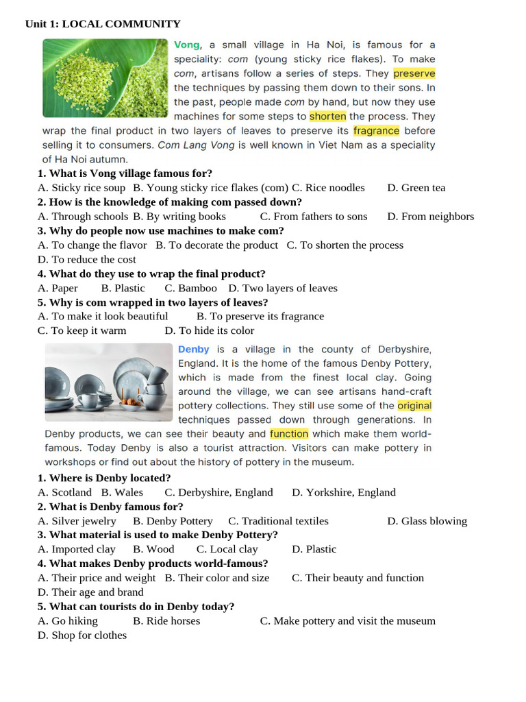 Unit 1 - Reading | PDF