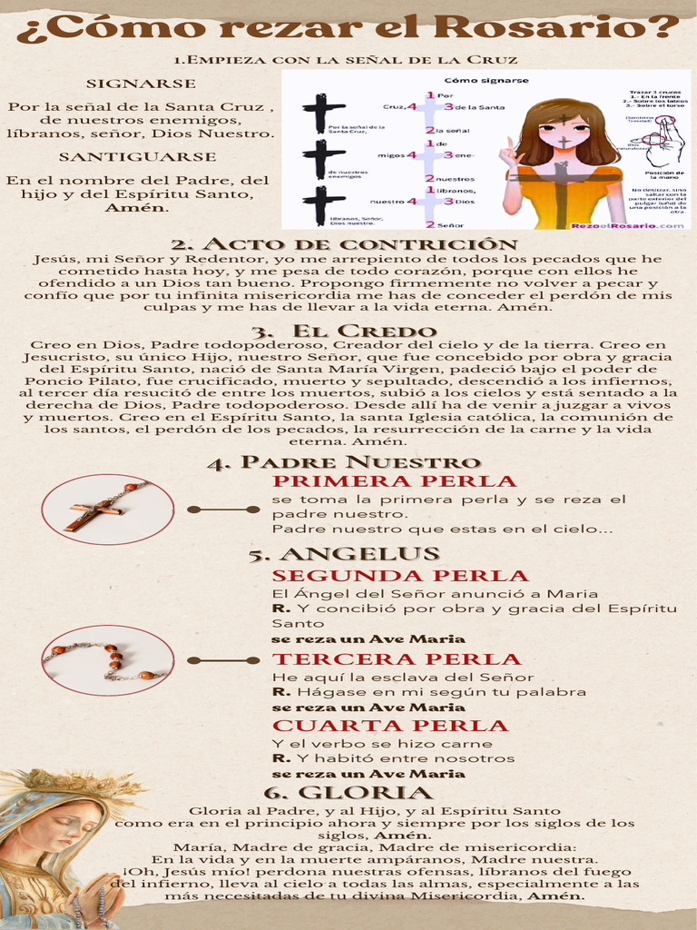 Cómo rezar el Rosario del Perdón | PDF | María, madre de Jesús | orador ...