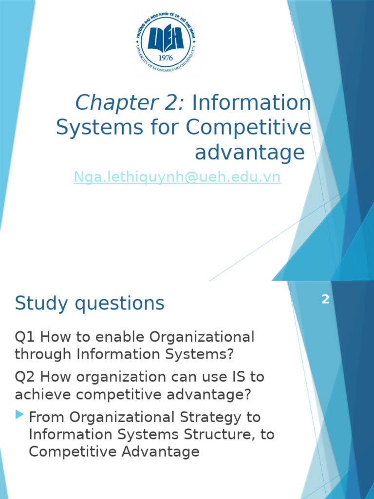 2 - Information Systems For Competitive Advantage | PDF | Business Intelligence | Strategic ...