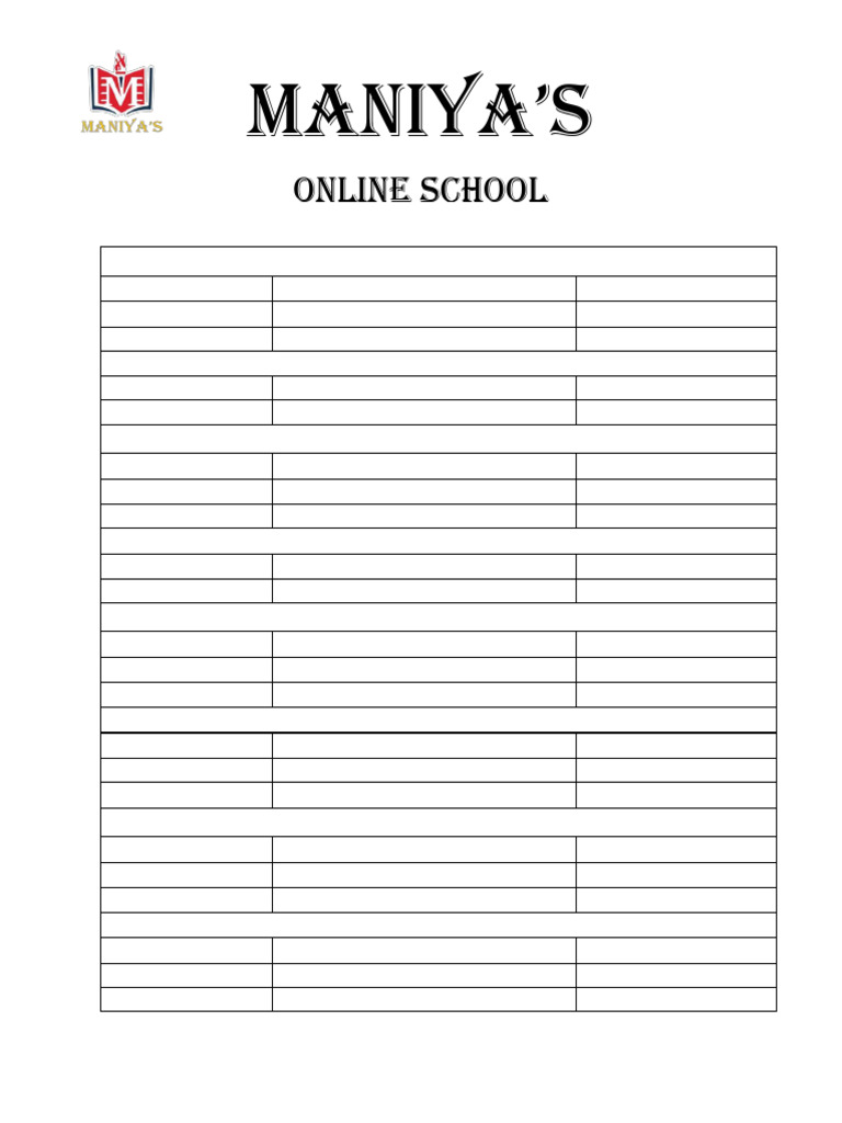 Online School Schedule Senior 1 and 2 | PDF