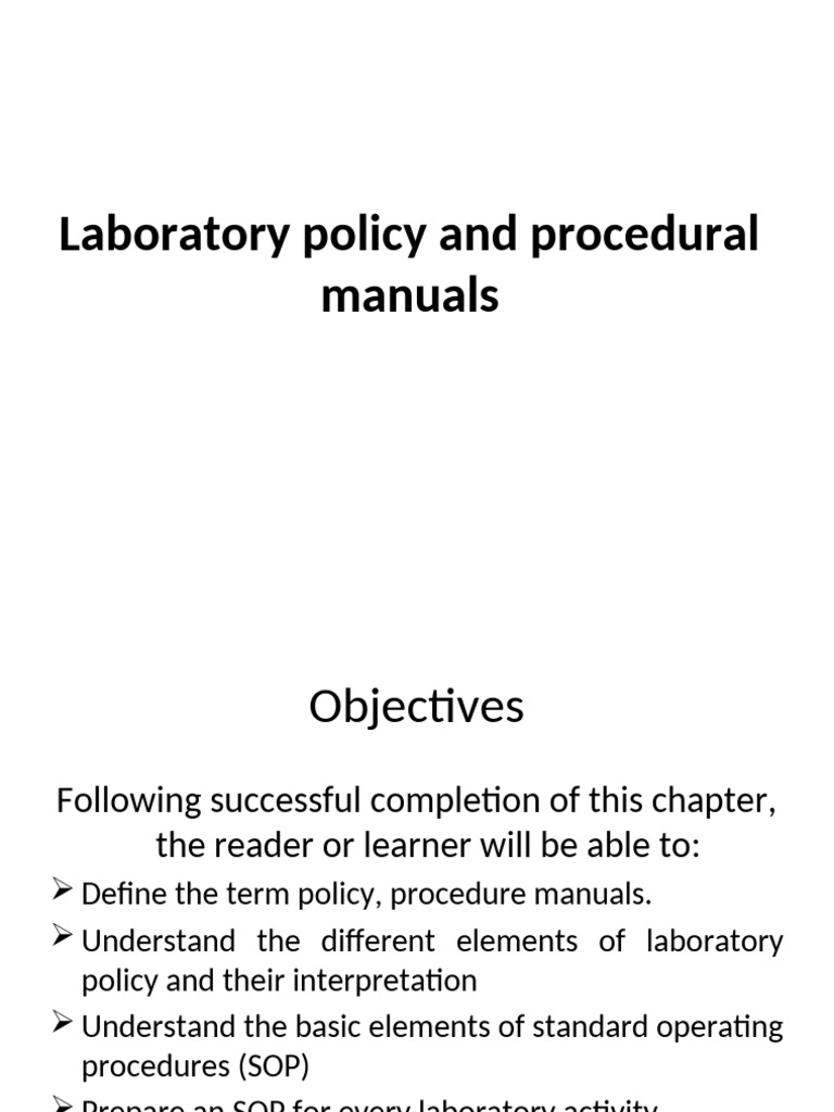 Laboratory Policy and Procedure Manual | PDF | Laboratories | Patient