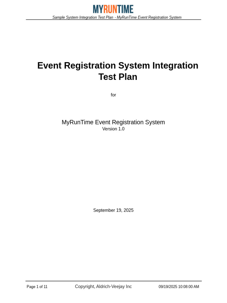 Test Plan Draft Event Registration System | PDF | Software Testing ...