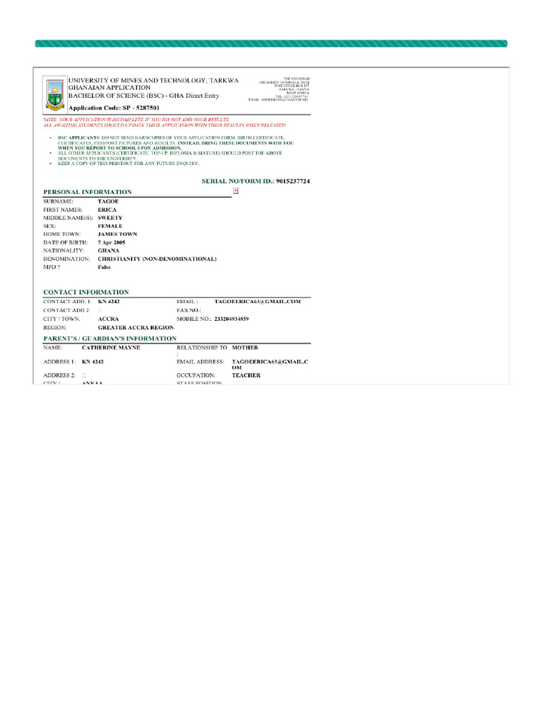 UMaT Admission | PDF