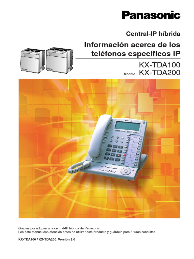 Information - IP-PT KX TDA 100-200 | PDF | Dirección IP | Voz sobre IP