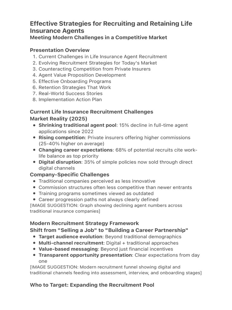 Effective Strategies For Recruiting and Retaining Life Insurance Agents ...