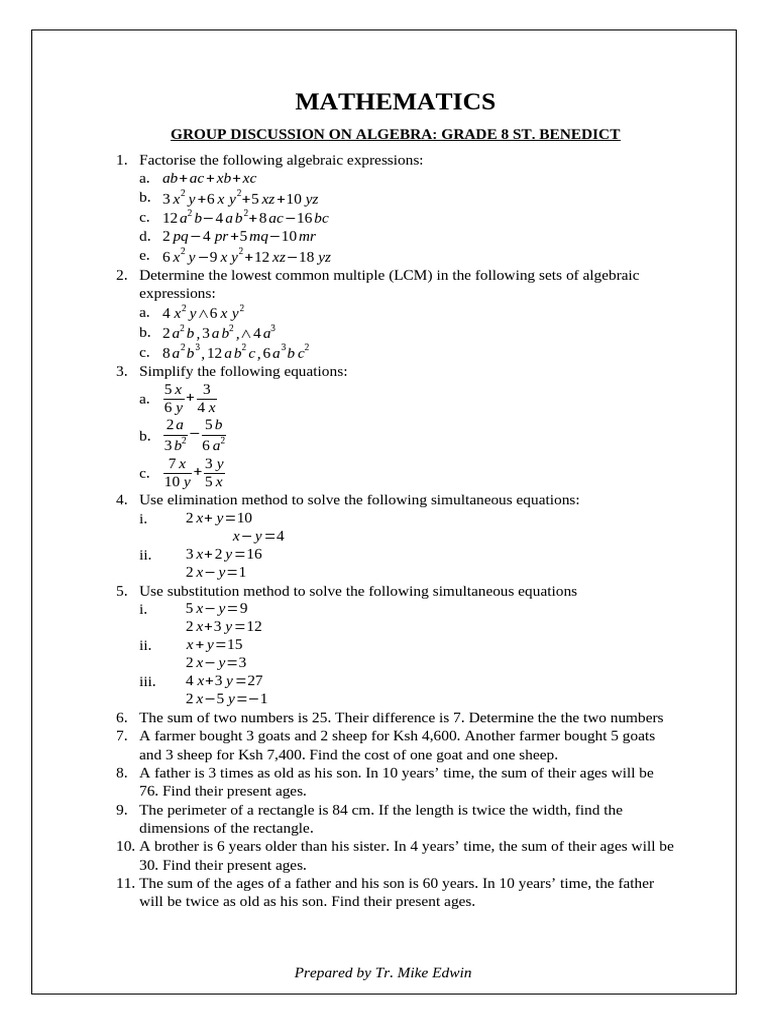 Grade 8 Group Work Discussions | PDF