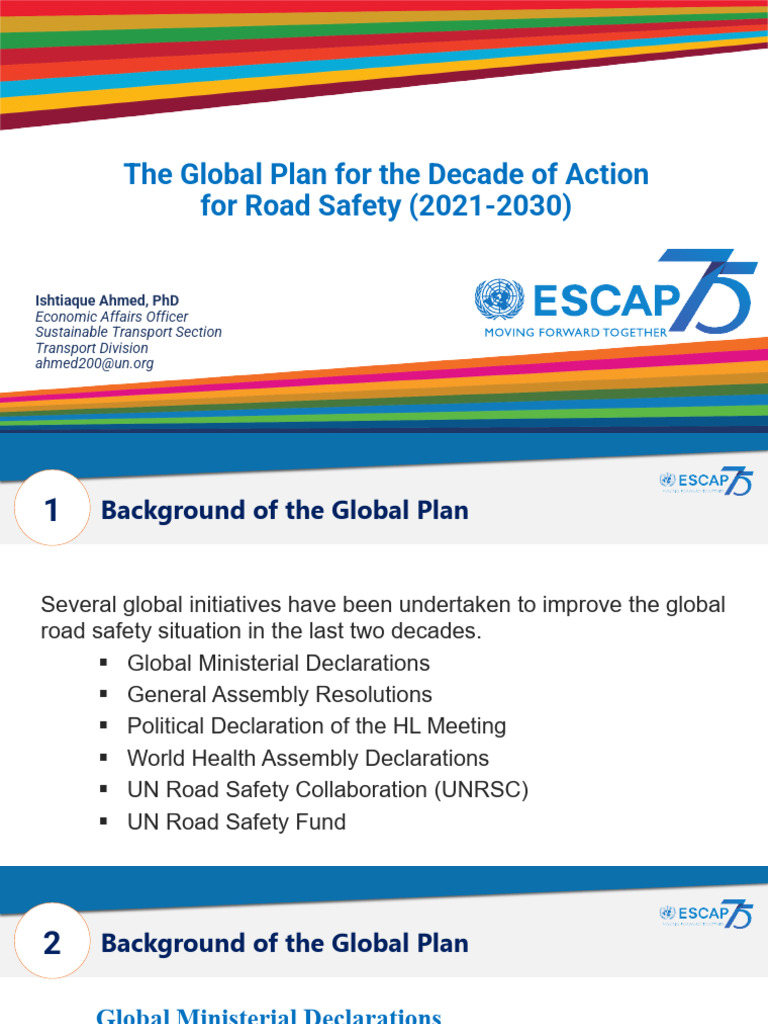 2 - The Global Plan For The Decade of Action For Road Safety (2021-2030 ...