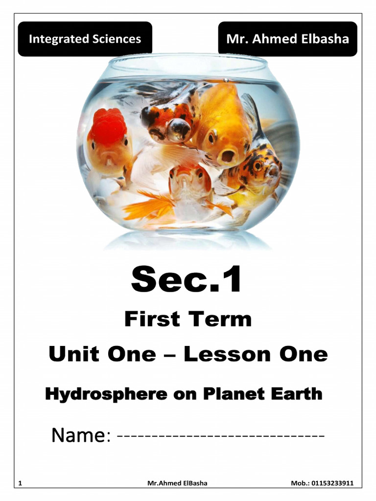 Sec.1 Unit One - Chapter One Lesson One 2026 | PDF