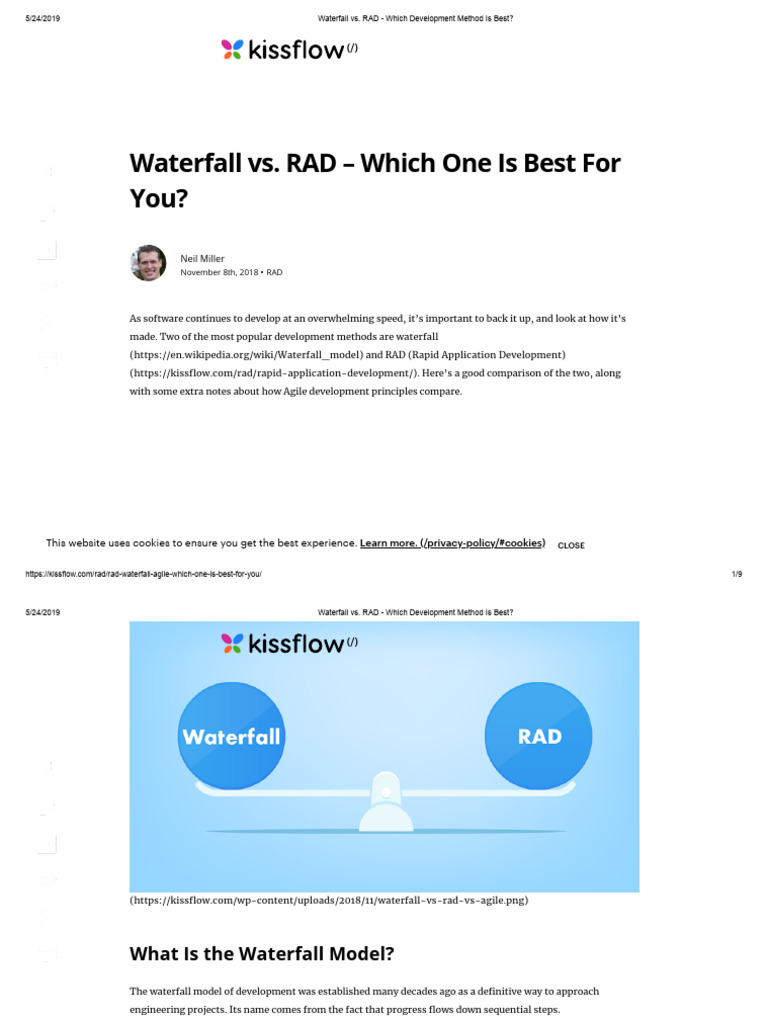 Waterfall vs. RAD Chptr3 | PDF | Agile Software Development | Design