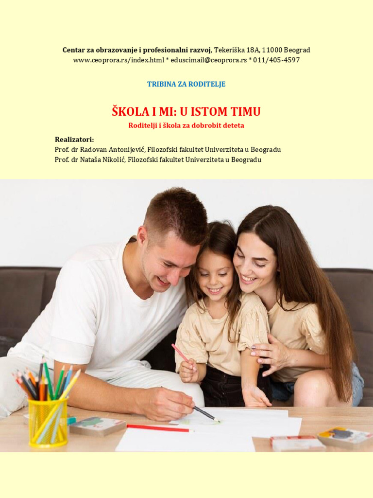 Tribina Za Roditelje | PDF