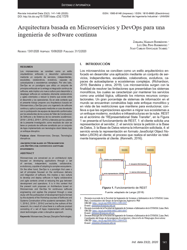 Arquitectura Basada en Microservicios y | PDF | Computación en la nube | Software