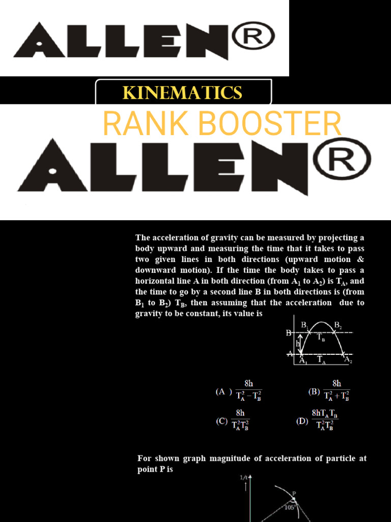 Kinematics: Projectile Motion Analysis | PDF | Acceleration | Velocity