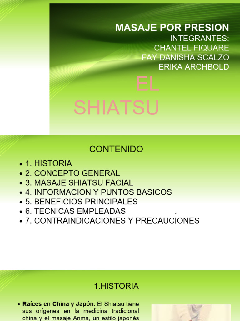Masaje Shiatsu Facial: Beneficios y Técnicas | PDF | Masaje | Terapia ...