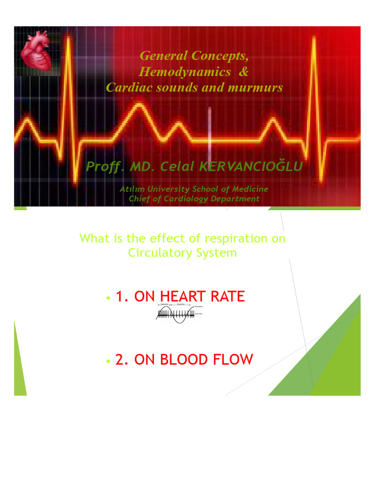 Aç CV Hemodynamics and Concepts, Cardiac Cycle, Cardiac Sounds ...