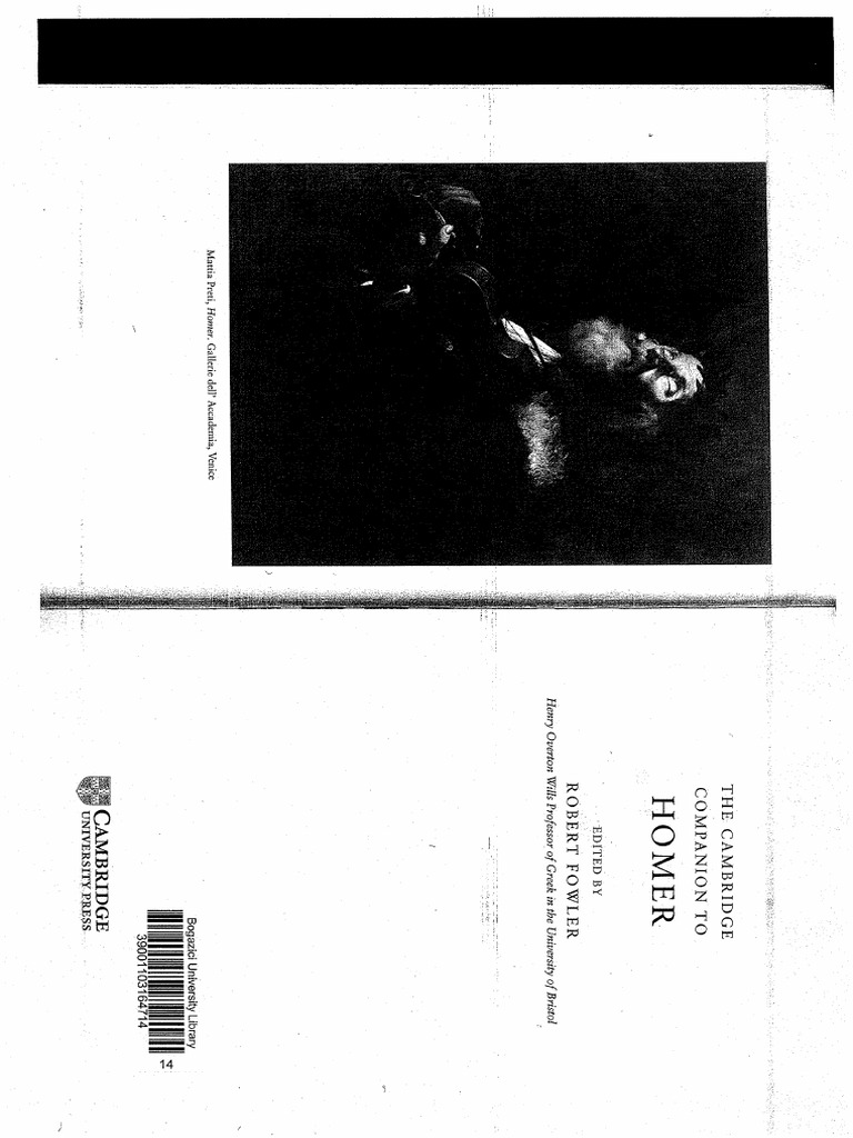 The Homeric Question (Fowler) | PDF