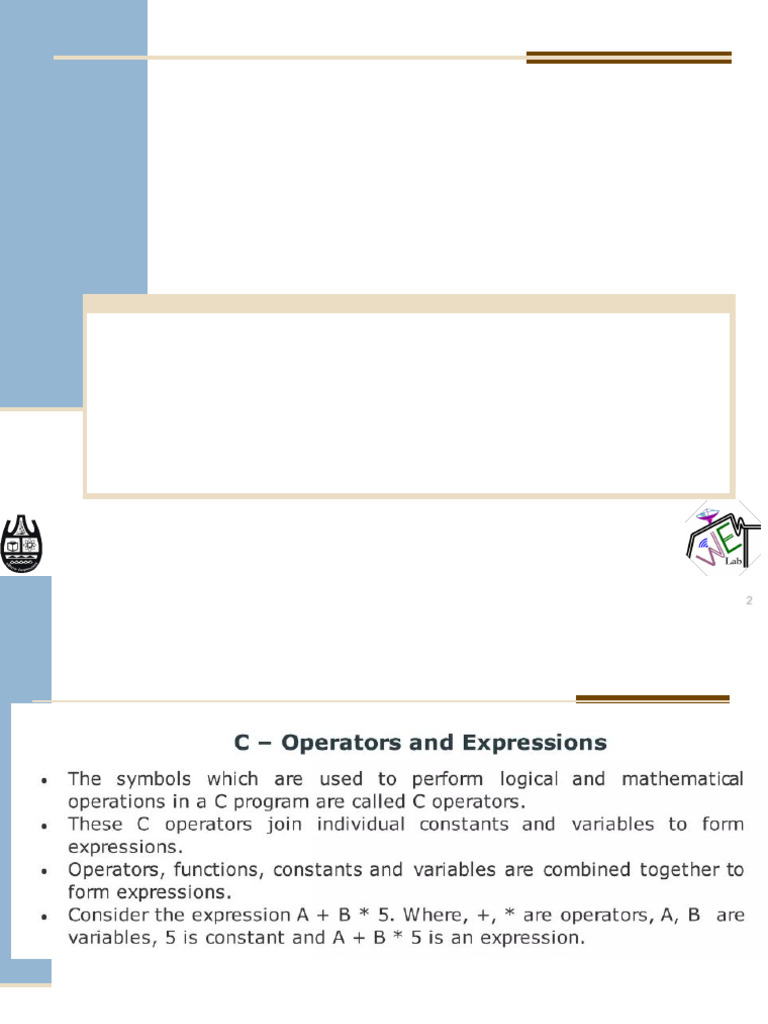 Lecture3 C OperatorsExpressions | PDF