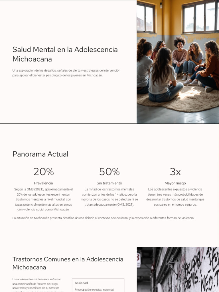 Salud Mental en La Adolescencia Michoacana | PDF | Salud mental ...