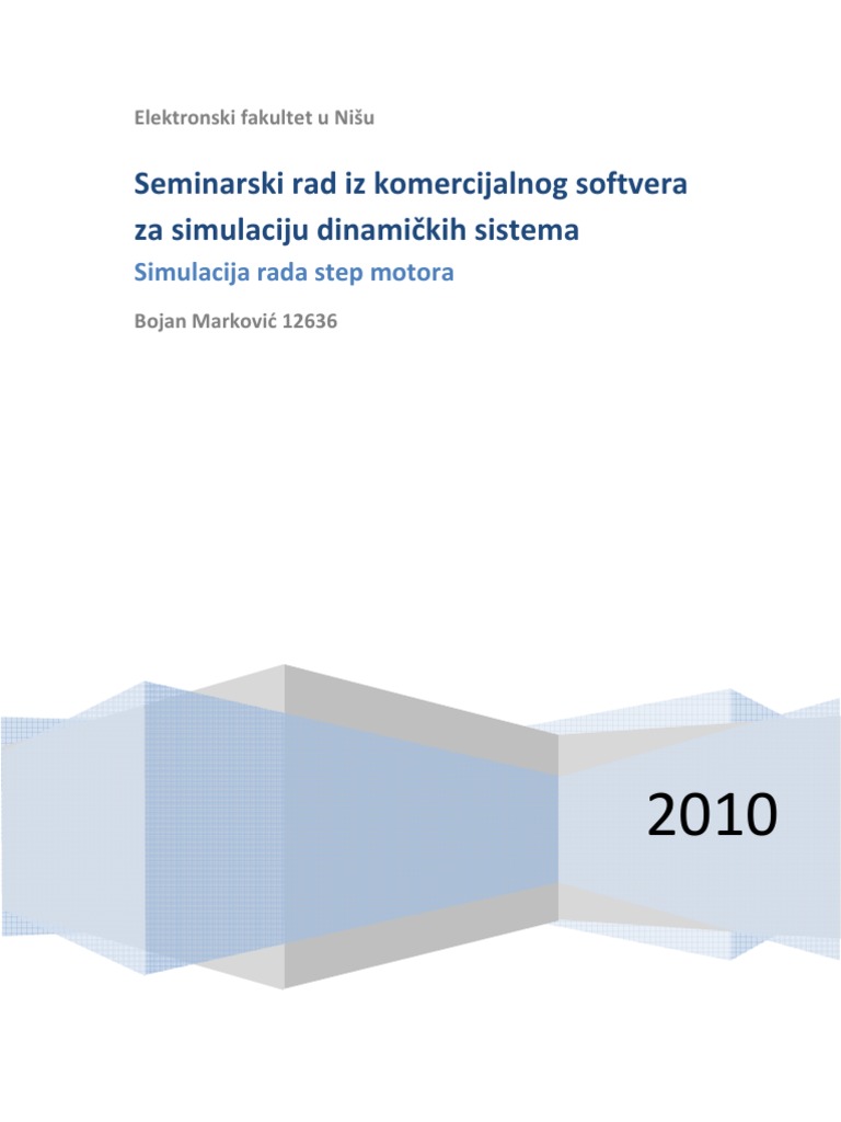 Simulacija Rada Step Motora | PDF