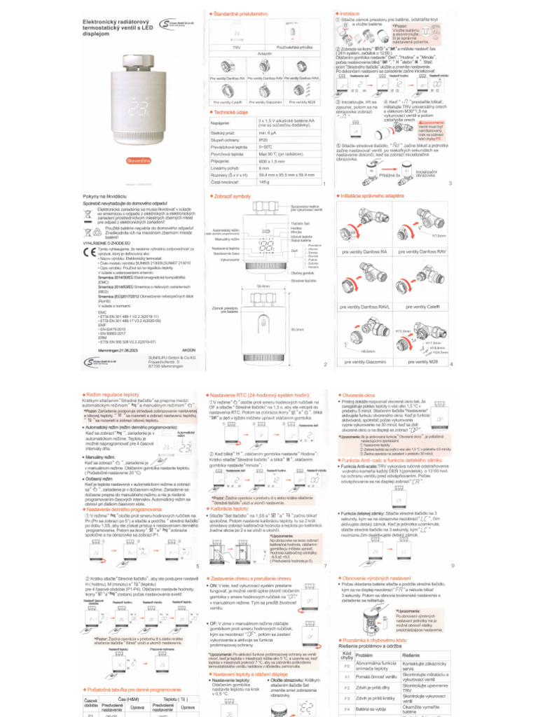 TRV 605 Manual | PDF