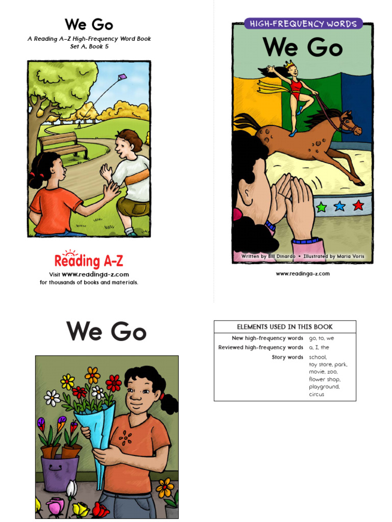 RAZ Kids - We Go | PDF