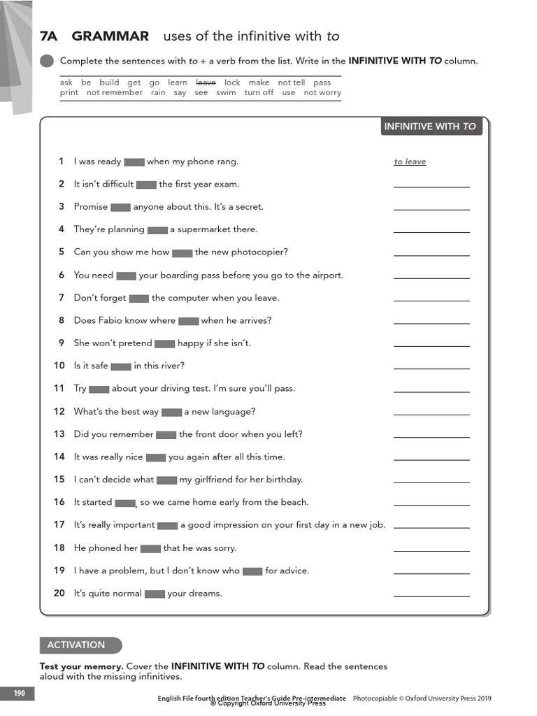 Gerunds Infinitives Exercises | PDF