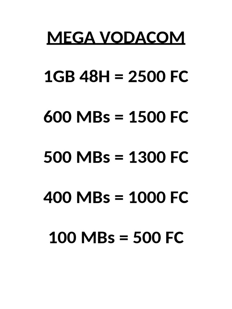 Mega Vodacom 062605 | PDF