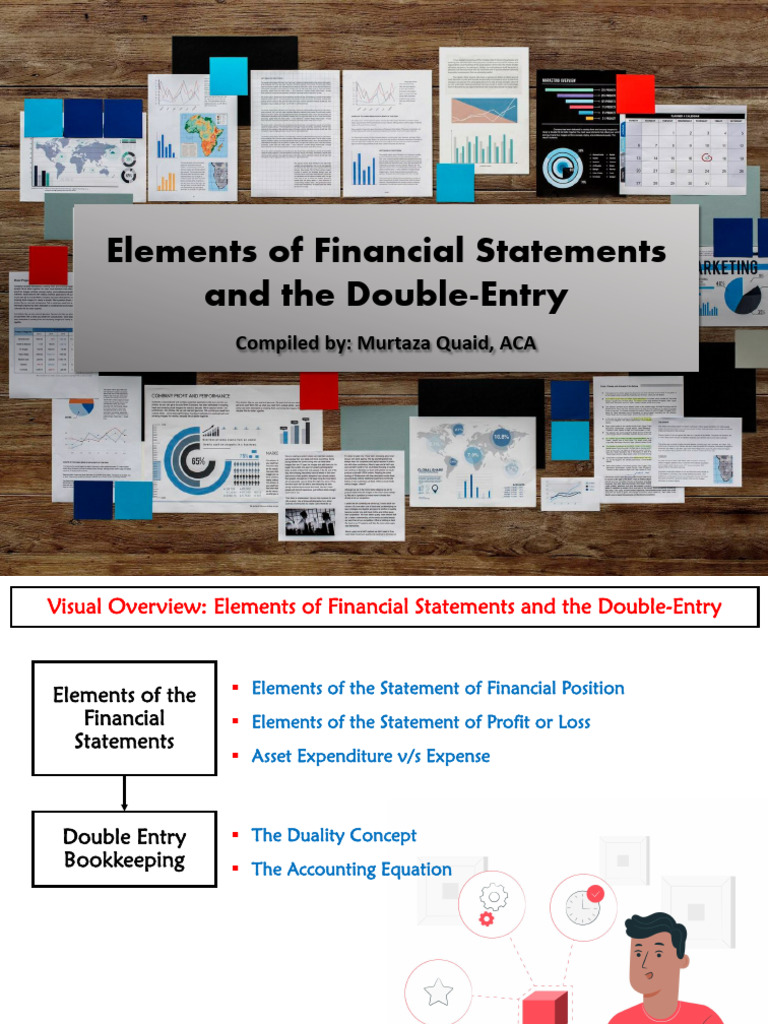 Elements of Financial Statements and The Double-Entry | PDF | Debits ...