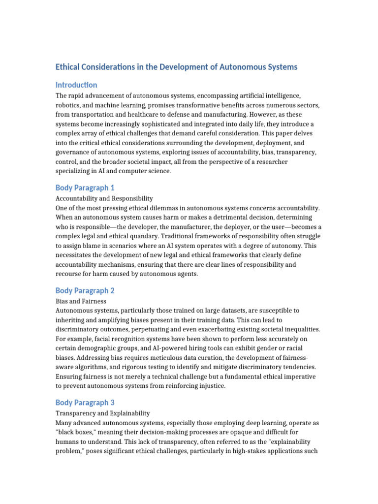 Ethical Autonomous Systems | PDF | Artificial Intelligence ...