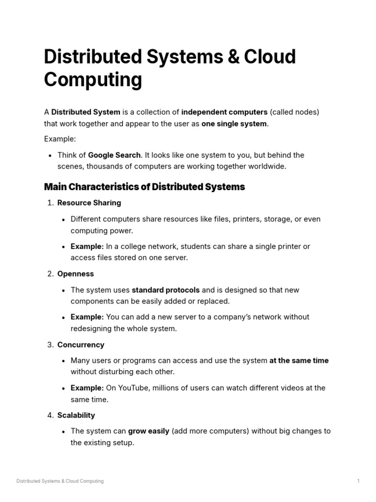 Distributed Systems Unit 1 | PDF | Computer Network | Peer To Peer