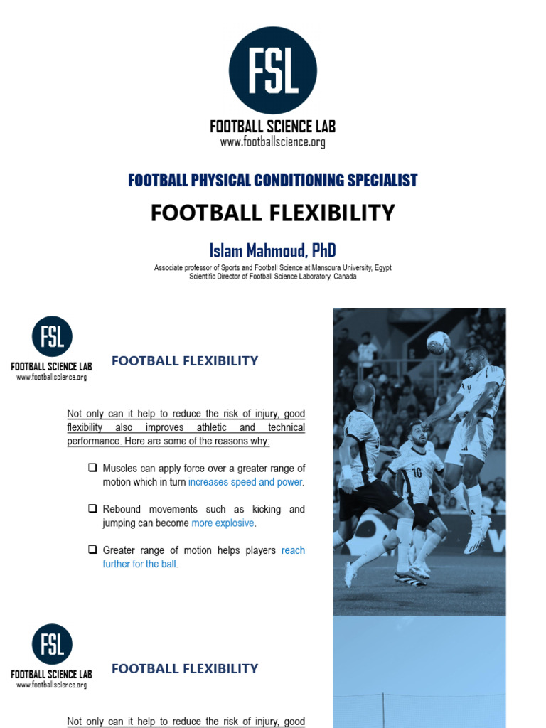 Importance of Flexibility in Football | PDF | Flexibility (Anatomy ...