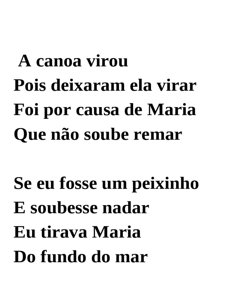 A Canoa Virou | PDF