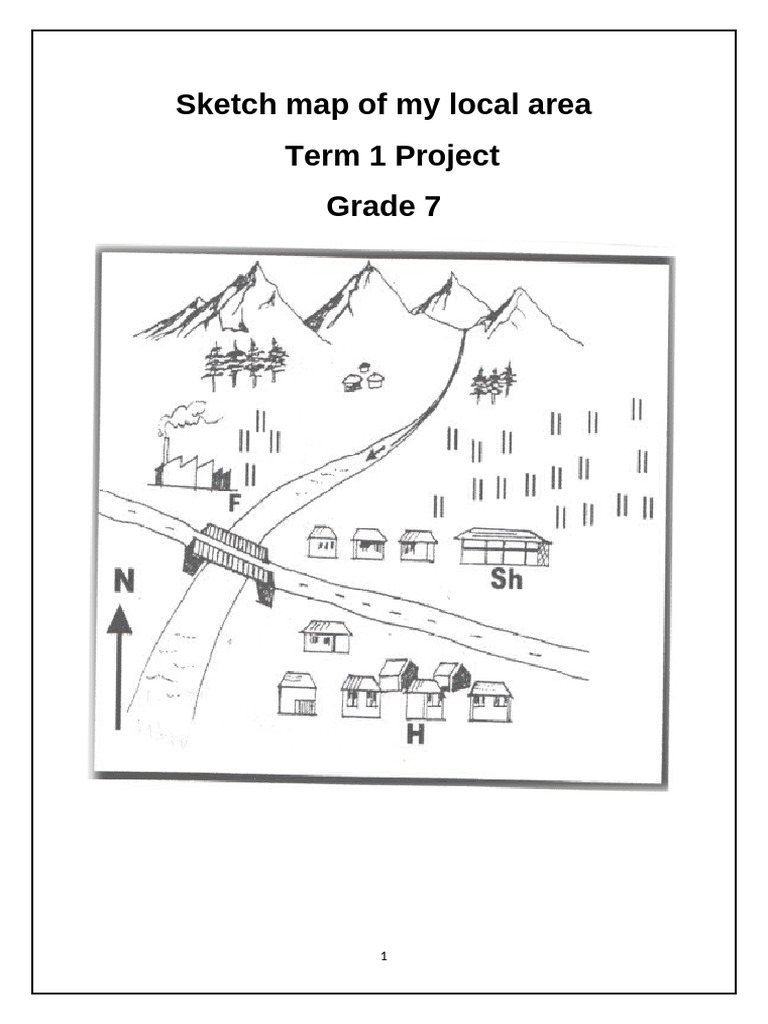 Grade 7 Local Area Sketch Map Guide | PDF | Map