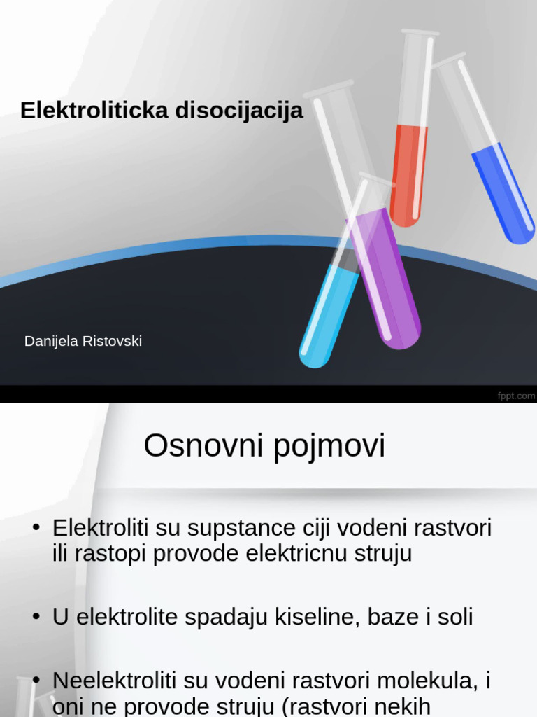 Elektroliti Protolitickateorija | PDF