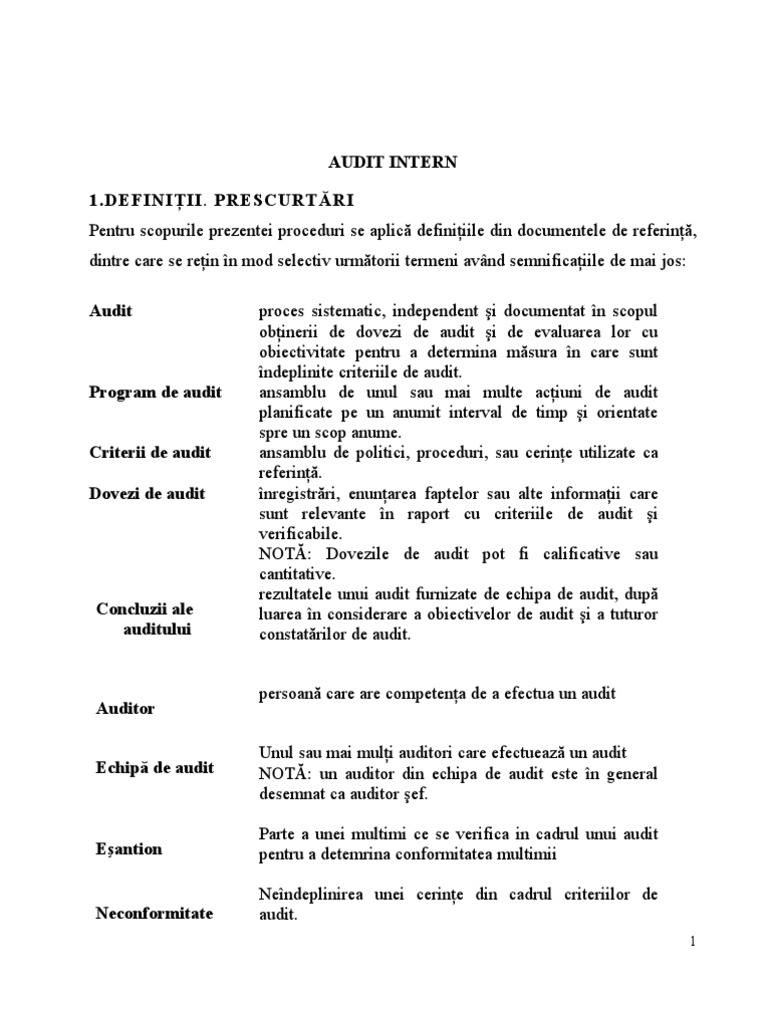 Audit Intern | PDF