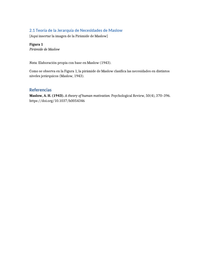 Piramide Maslow APA | PDF