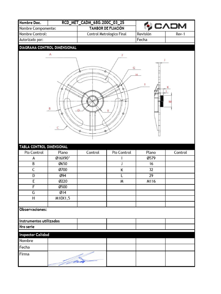 RCD - MET - CADM - 689 - 200C - 6 - 03 - 25 - Rev 0 | PDF