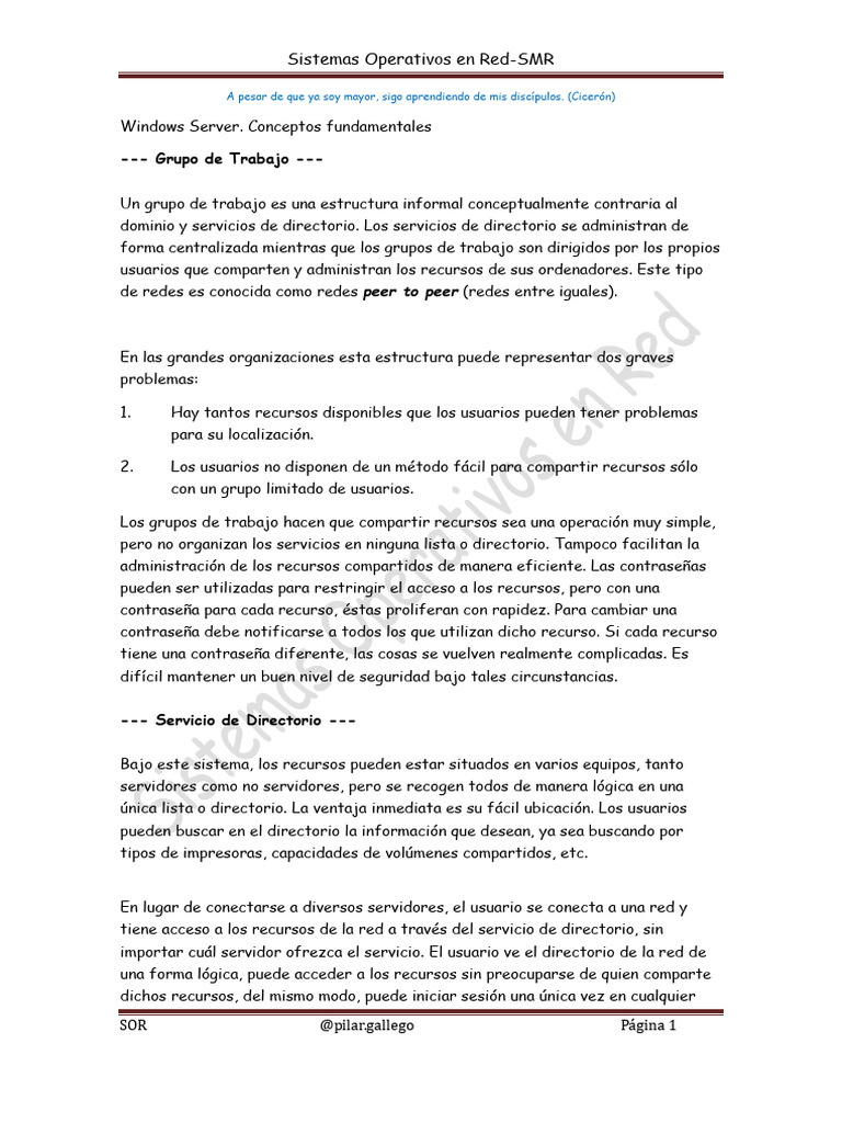 Windows Server | PDF | Directorio Activo | Informática