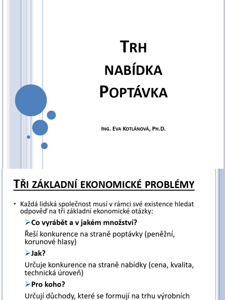 TRH Nabídka Poptavka | PDF