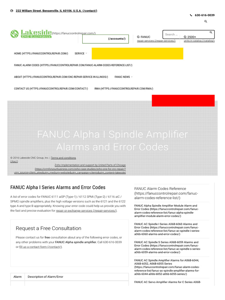 FANUC Spindle Alarm Codes Guide | PDF | Power Supply | Electricity
