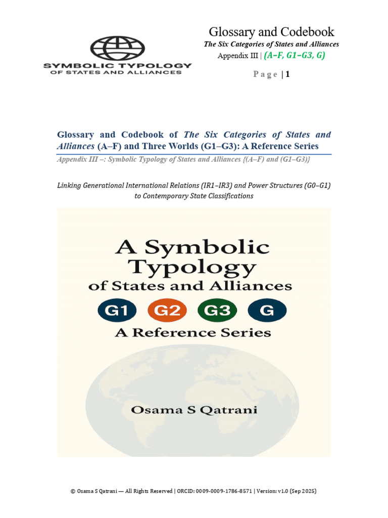 Symbolic Typology of States & Alliances | PDF | Polarity (International ...