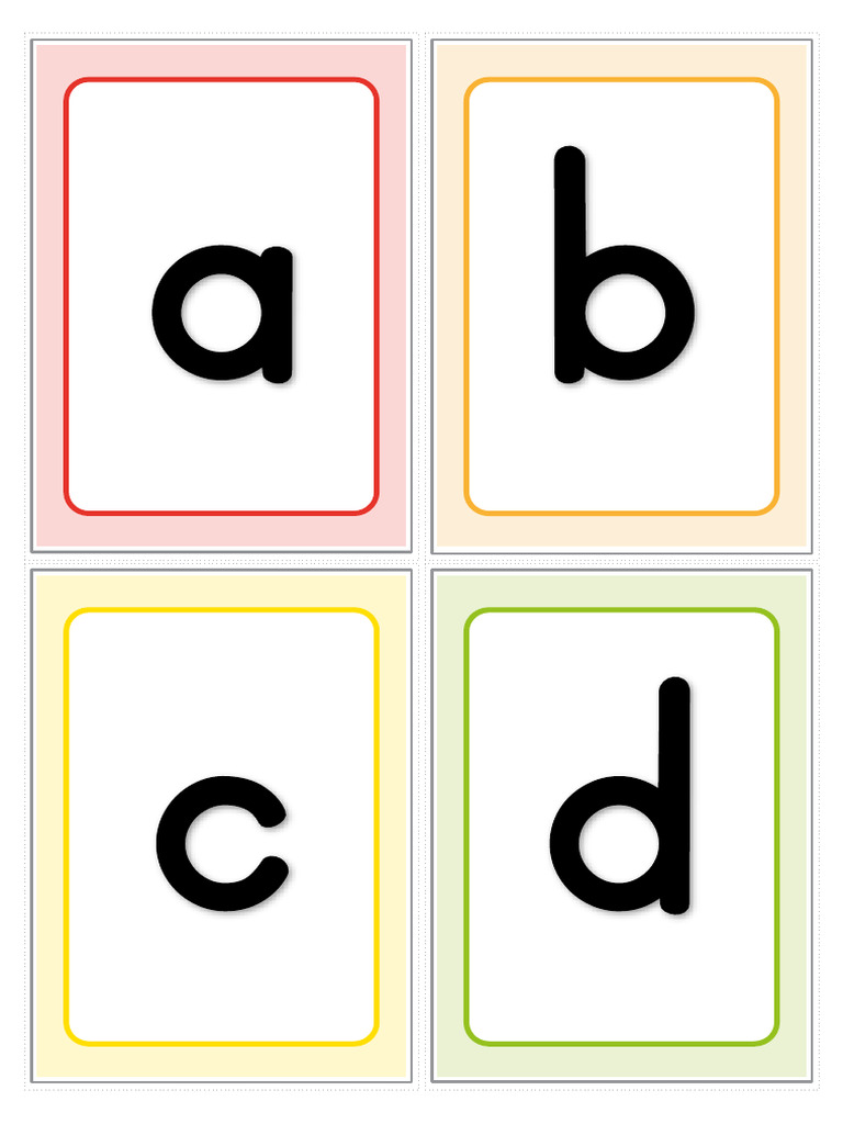 Alphabet Display Cards | PDF