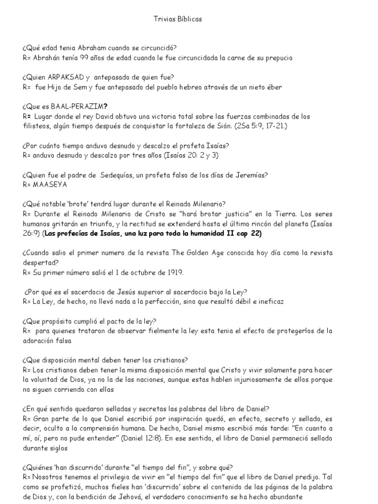 trivias biblicas | David | Biblia