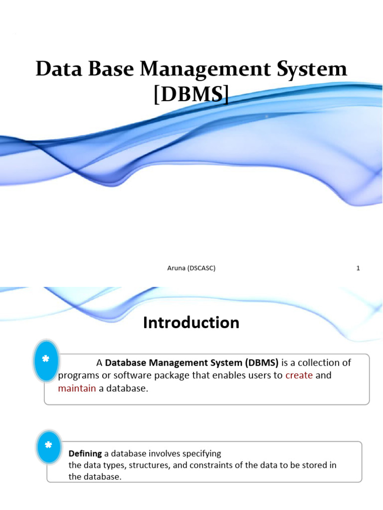 Introduction of DBMS and Data Models Details | PDF | Databases | Data Model