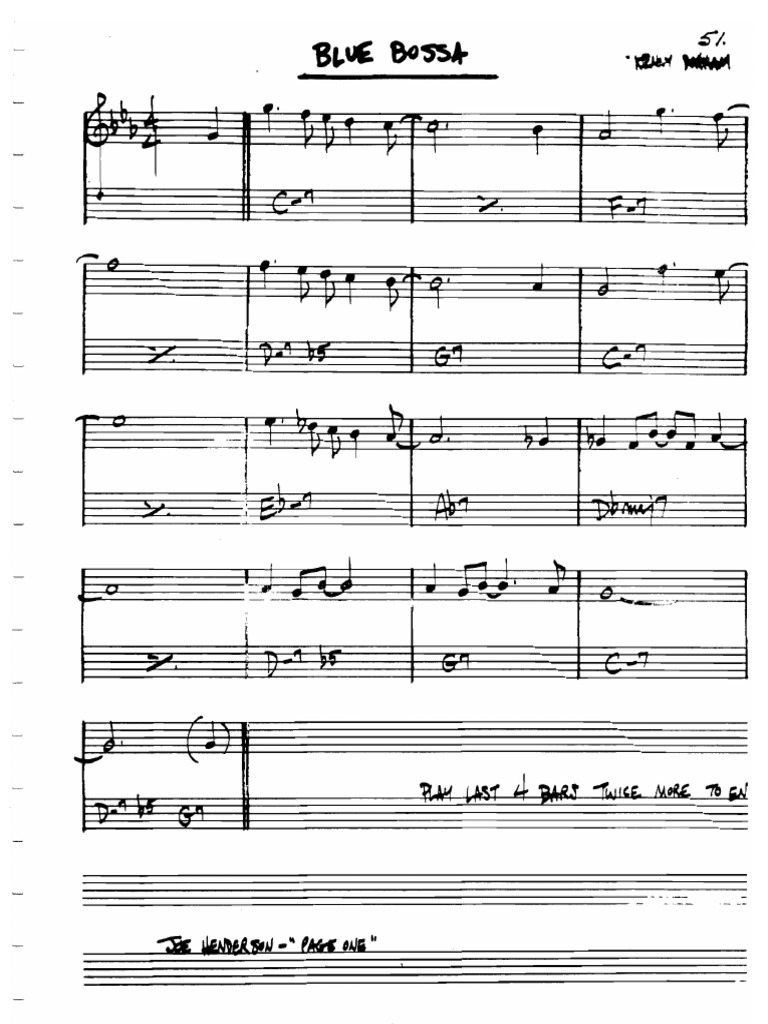 Blue Bossa | PDF