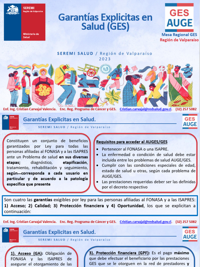 Garantías GES en Salud: Acceso y Beneficios | PDF | Esquizofrenia ...