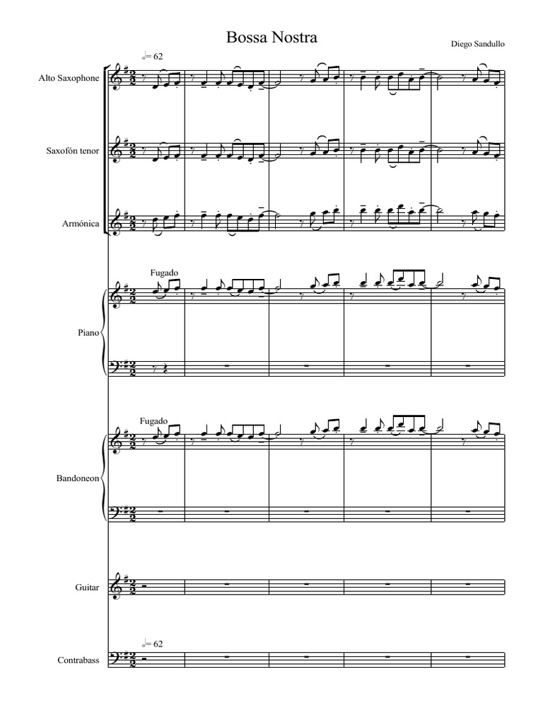 Bossa Nostra Piano Duo | PDF