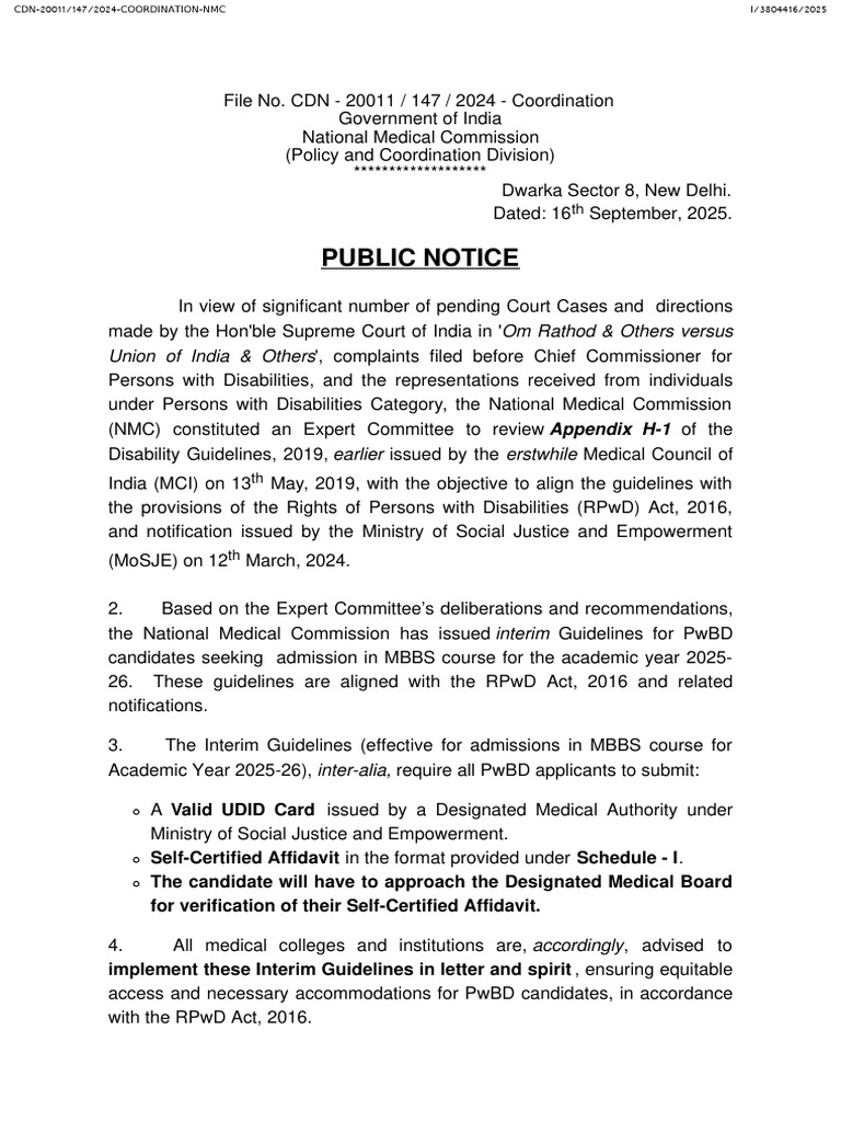PWD Guidelines | PDF