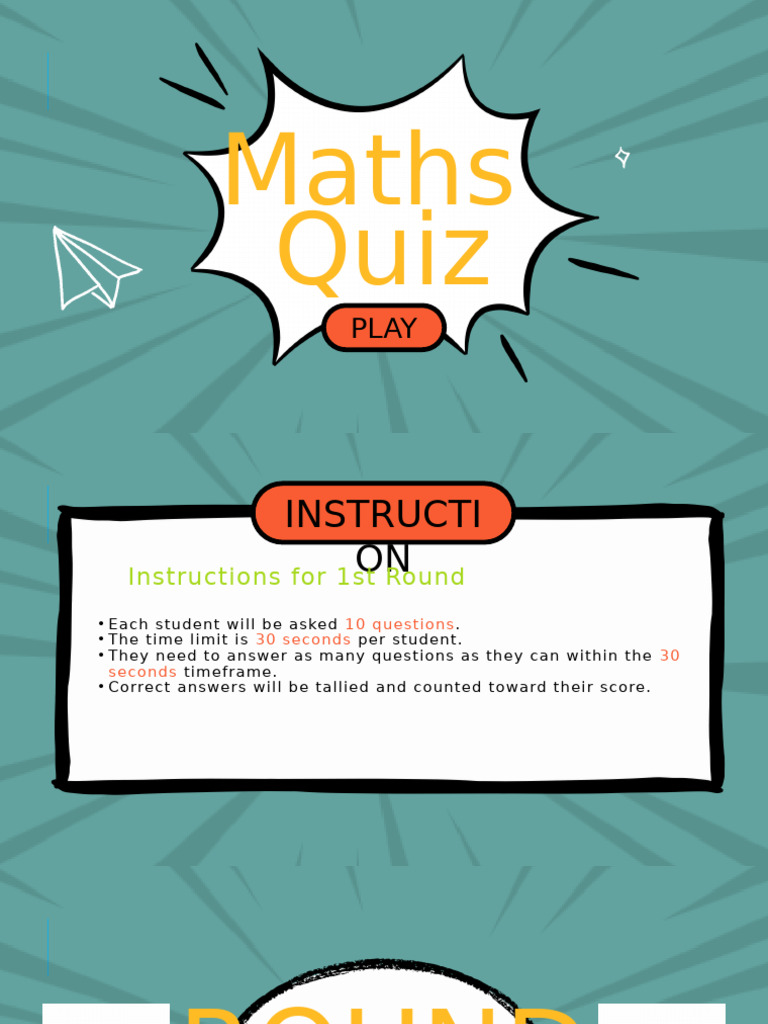 Grade 4 Maths Competition Round 1 | PDF