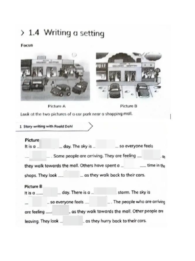 Describing Setting With Adjectives Worksheet | PDF