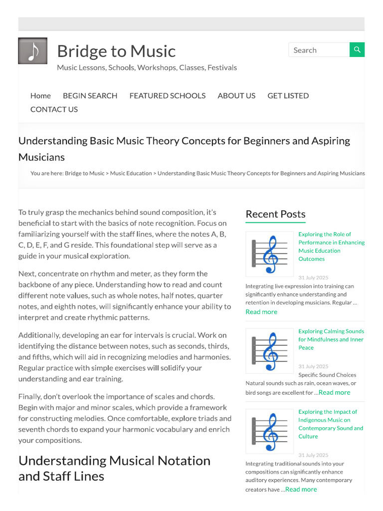 Fundamentals of Music Theory For Beginners | PDF